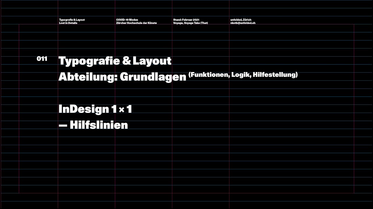 InDesign Hilfslinien – Web Design Tutorials