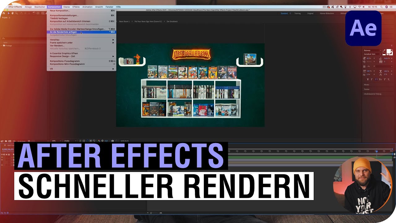 After Effects schneller rendern! | Milou PD Quicktipp – Web Design Tutorials
