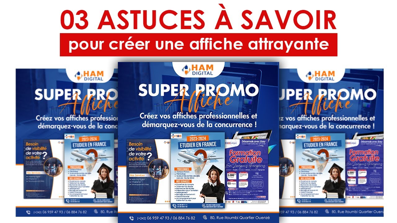 Comment créer une affiche Publicitaire professionnel sur Photoshop tuto ...