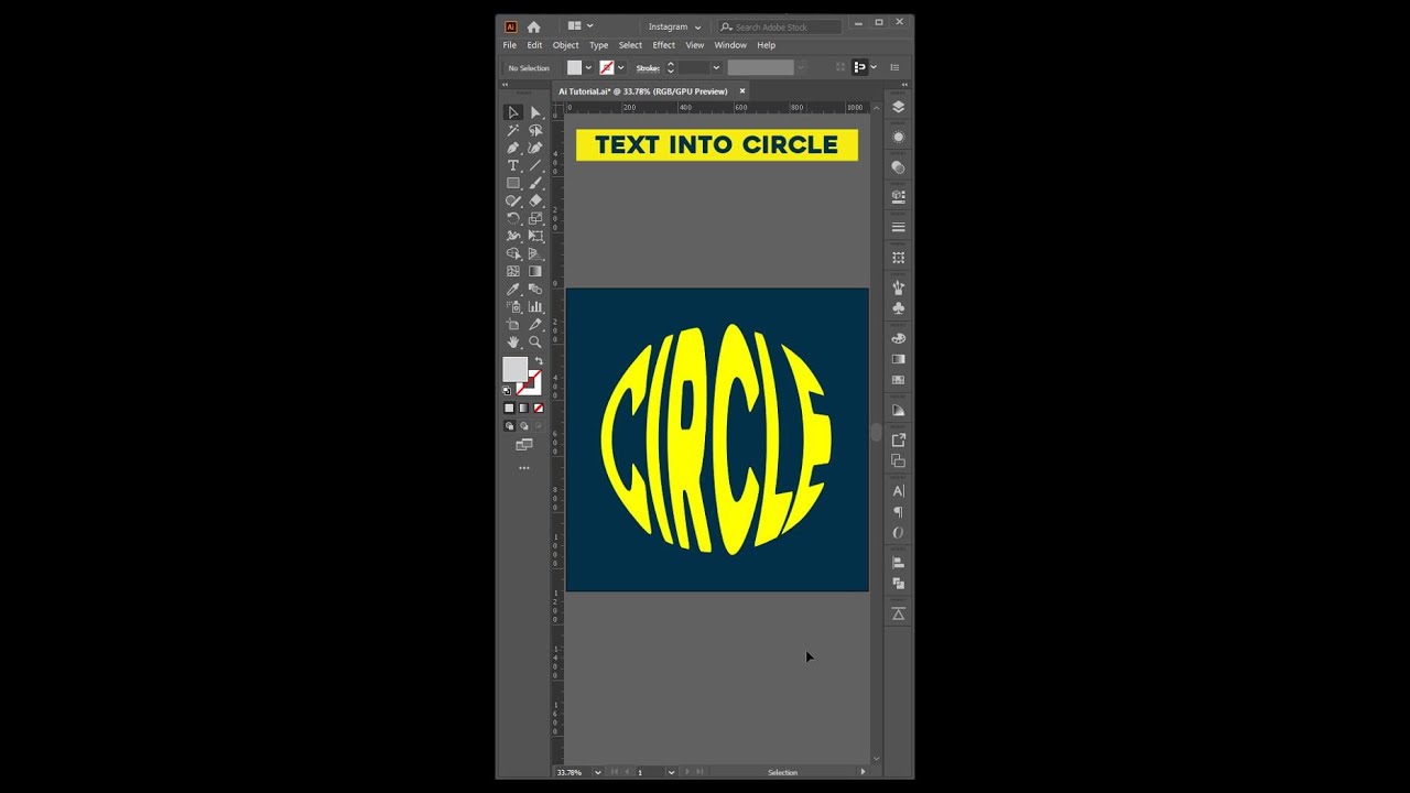 How to Warp Text into Circle in Adobe Illustrator. #shorts #illustrator ...