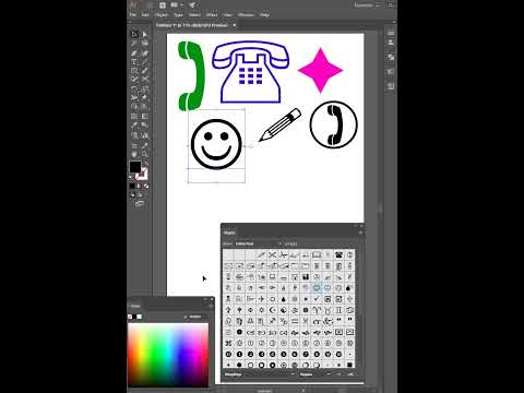 How to make simple icons in Adobe illustrator using Glyphs fonts # ...
