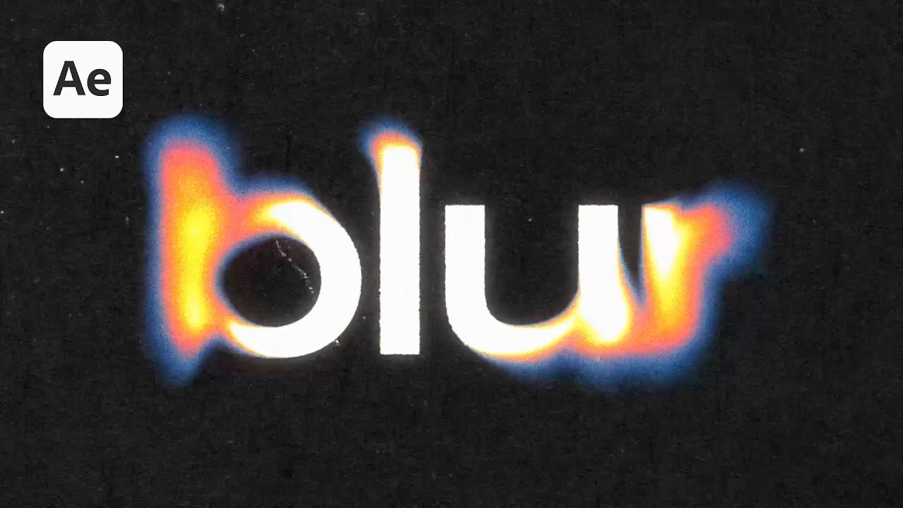 Blur Displacement Tutorial | Thermal Blur Text Animation in After Effects – Web Design Tutorials