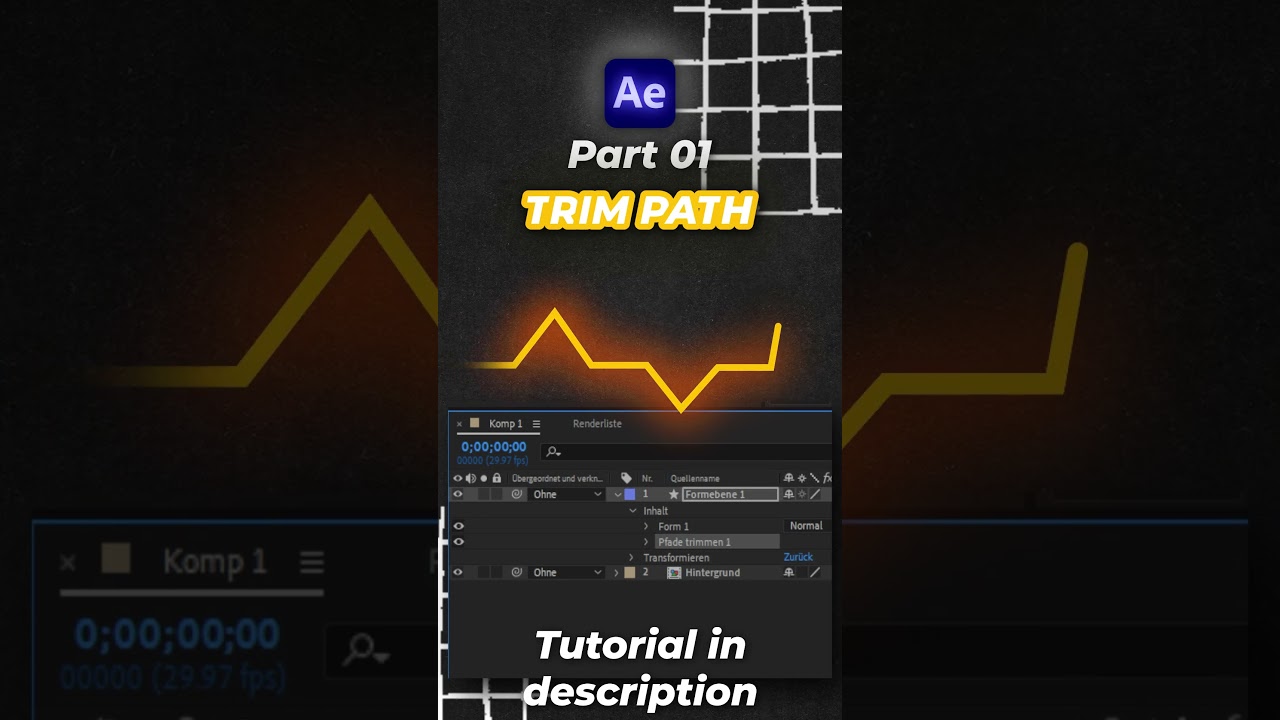 Trim Path Tutorial | After Effects for Beginner 2025 – Web Design Tutorials