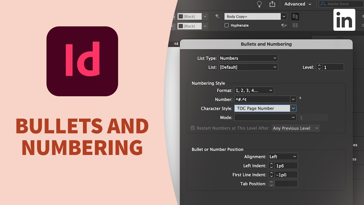 InDesign Tutorial – Automatic bullets and numbering – Web Design Tutorials