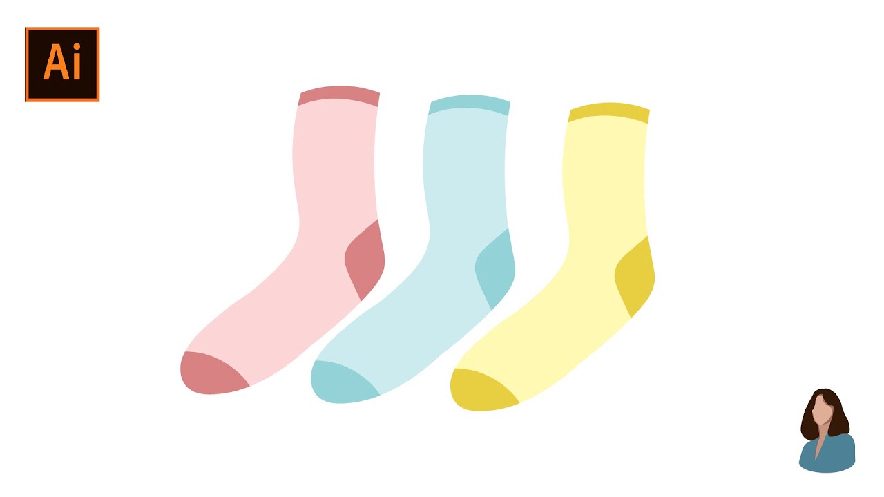 How to Draw Sock in Adobe Illustrator | Quick Tutorial – Web Design ...